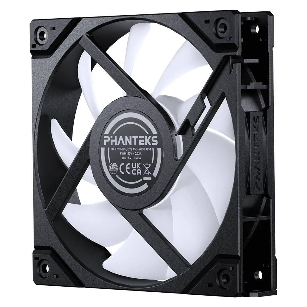 Phanteks M25 G2 DRGB 120mm Reverse PWM Black Fan - 3 Pack - PH-F120M25R ...