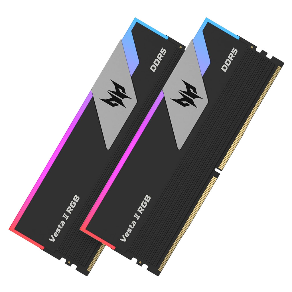 Predator Vesta II RGB 32GB (2x 16GB) DDR5 6400MHz CL32 Desktop Memory - Intel XMP & AMD EXPO ...