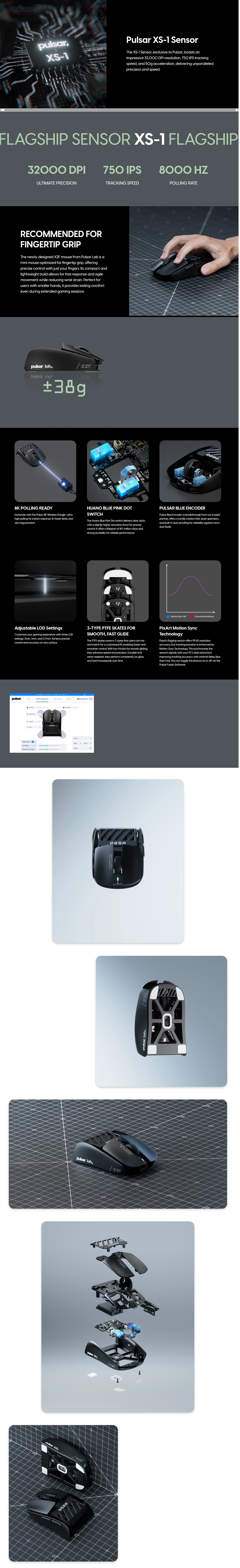 Pulsar Lab X2F Wireless Gaming Mouse - PX2F101 | Mwave