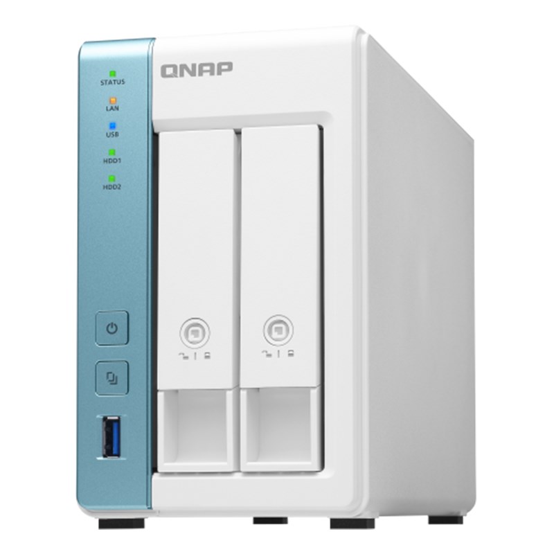 QNAP TS-231P3-2G 2 Bay Diskless NAS Quad Core 1.7GHz CPU 2GB RAM - TS-231P3-2G | Mwave
