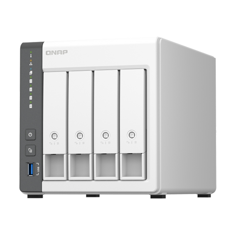 QNAP TS-433-4G 4-Bay Diskless NAS ARM Cortex-A55 Quad-Core 2GHz 4GB - TS-433-4G | Mwave