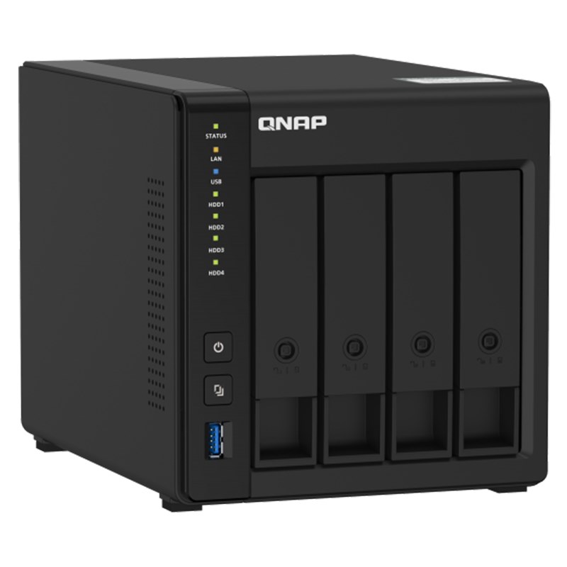 QNAP TS-451D2-4G Desktop 4-Bay Diskless NAS Intel Dual-Core 4GB RAM ...
