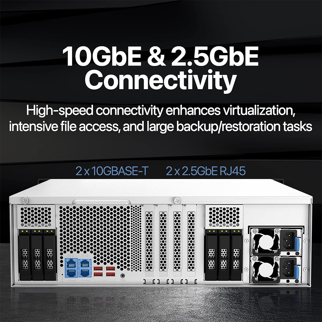 QNAP TS-H2287XU-RP 22-Bay SATA 6Gb/s Rack-Mountable NAS Server - 64GB ...