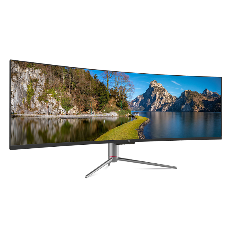 QSM Q49CHQB 49" 120Hz 5K DQHD Ultra-Wide FreeSync Curved VA Gaming ...