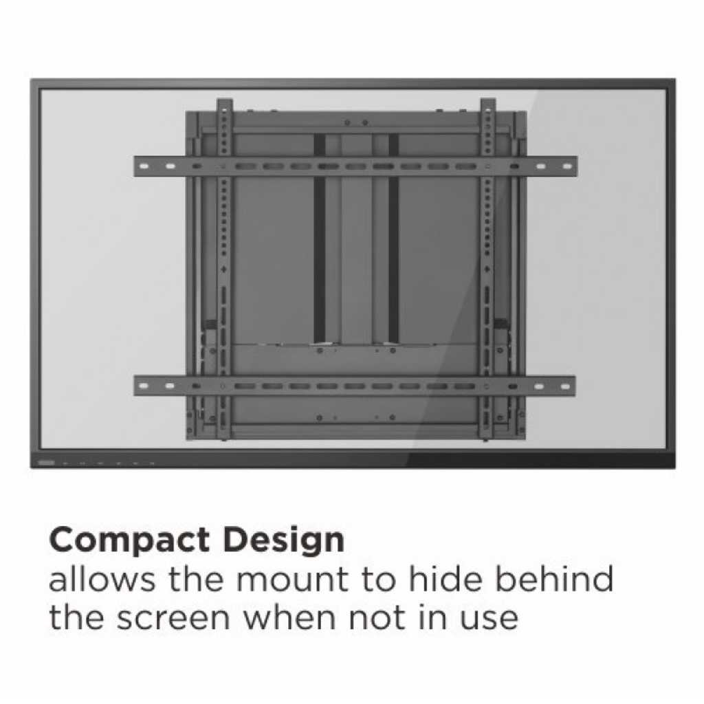 Q-Tee Large Height Adjustable Wall Interactive Display / TV ...