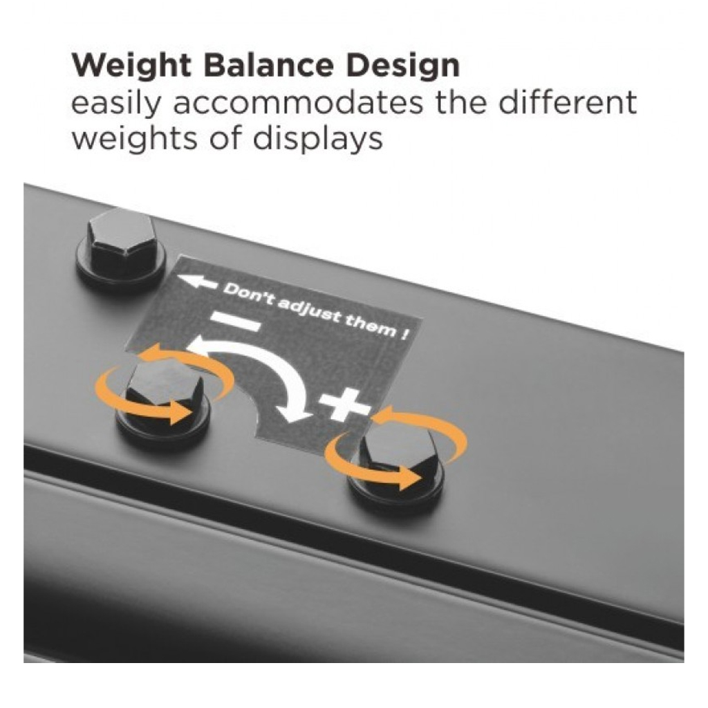 Q-Tee Large Height Adjustable Wall Interactive Display / TV ...