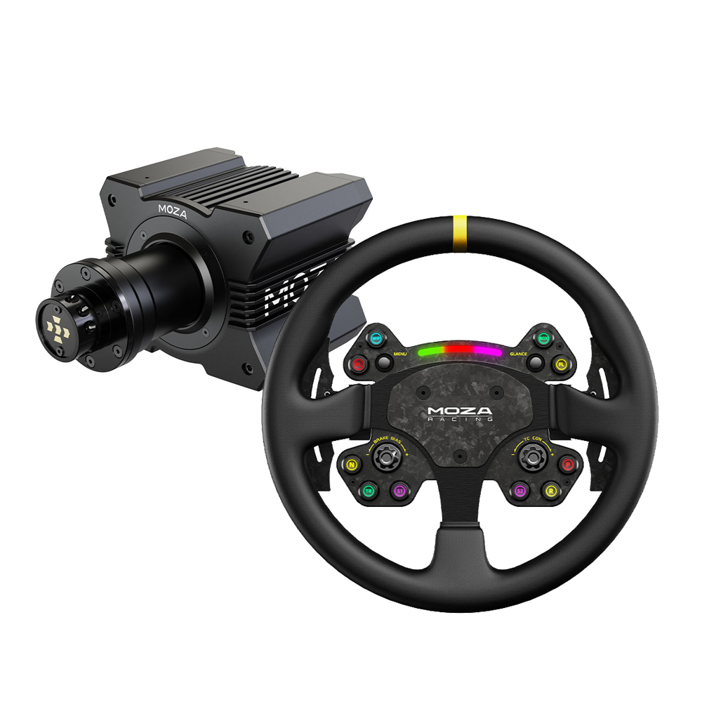 Bundle Deal: MOZA R9 V2 Direct Drive Wheel Base + MOZA RSV2 Leather ...