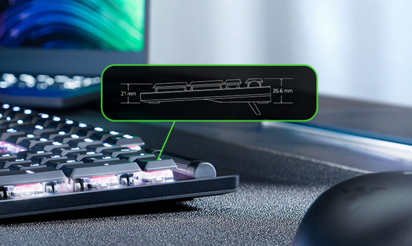 Razer DeathStalker V2 Pro RGB Wireless Gaming Keyboard - White - Clicky ...