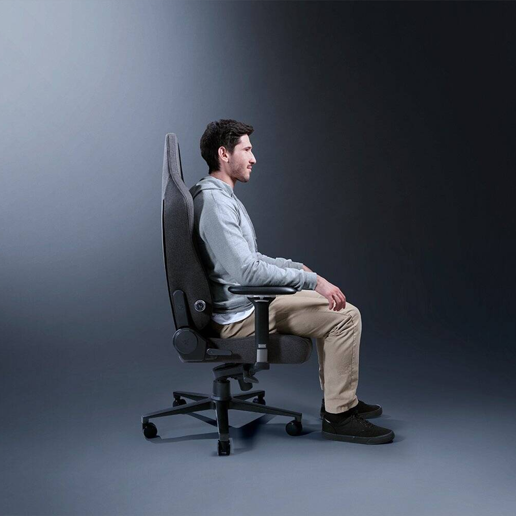 Razer Iskur V2 Gaming Chair w/ Adaptive Lumbar Support - Dark Gray ...