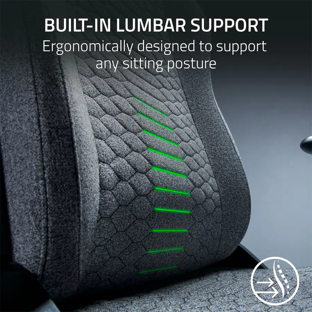 Razer Iskur V2 X Gaming Chair w/ Integrated Lumbar Support - Black ...