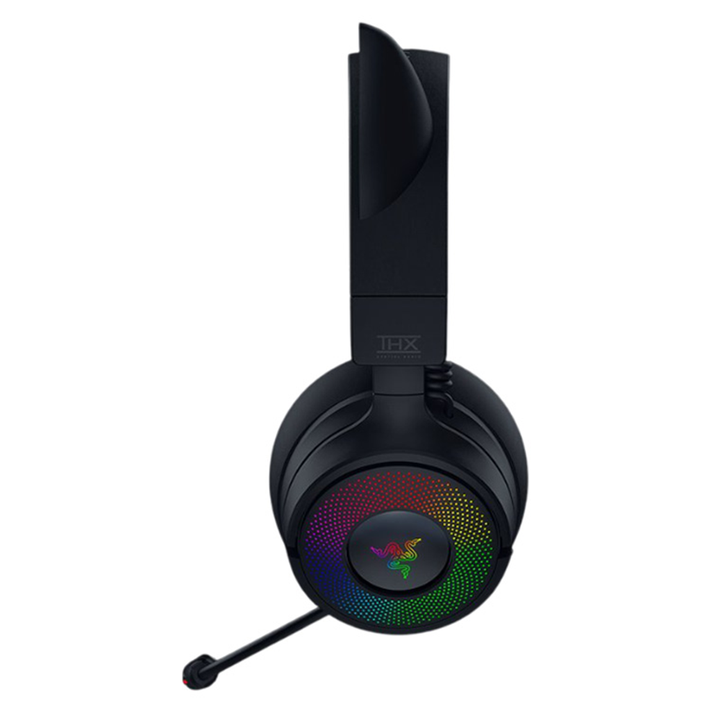 Razer Kraken Kitty V3 Pro Wireless RGB Headset with Kitty Ears - Black ...