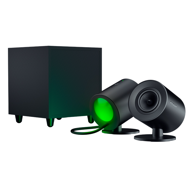 Razer Nommo V2 2.1 USB-C + Bluetooth RGB PC Gaming Speakers with Wired ...