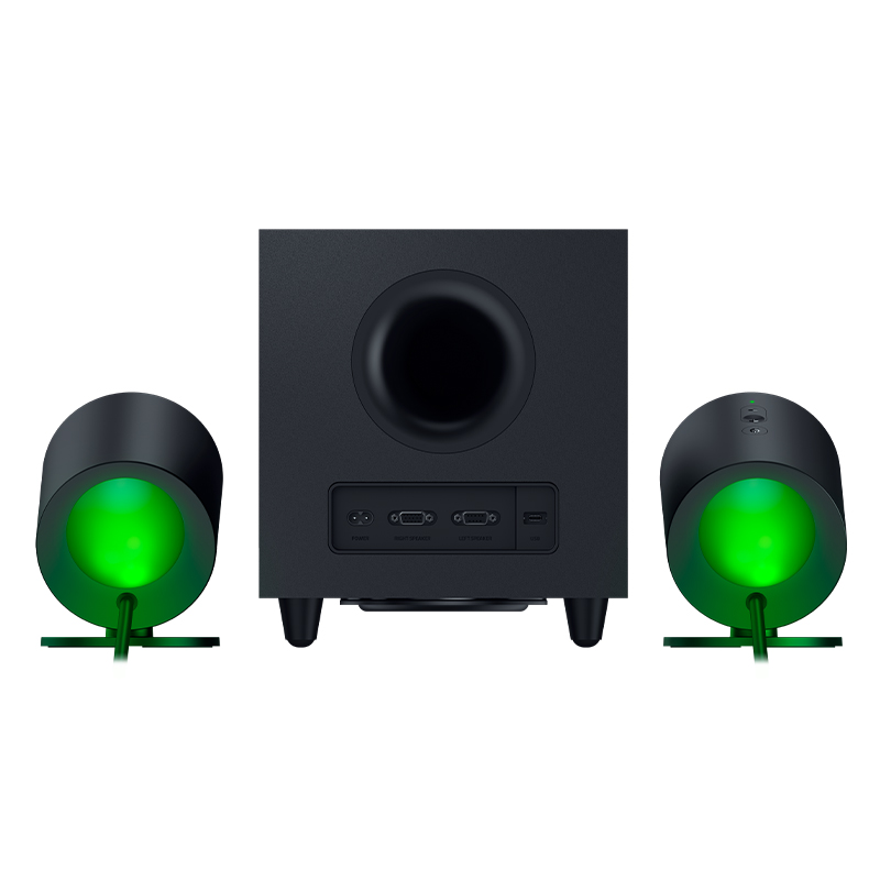 Razer Nommo V2 2.1 USB-C + Bluetooth RGB PC Gaming Speakers with Wired ...