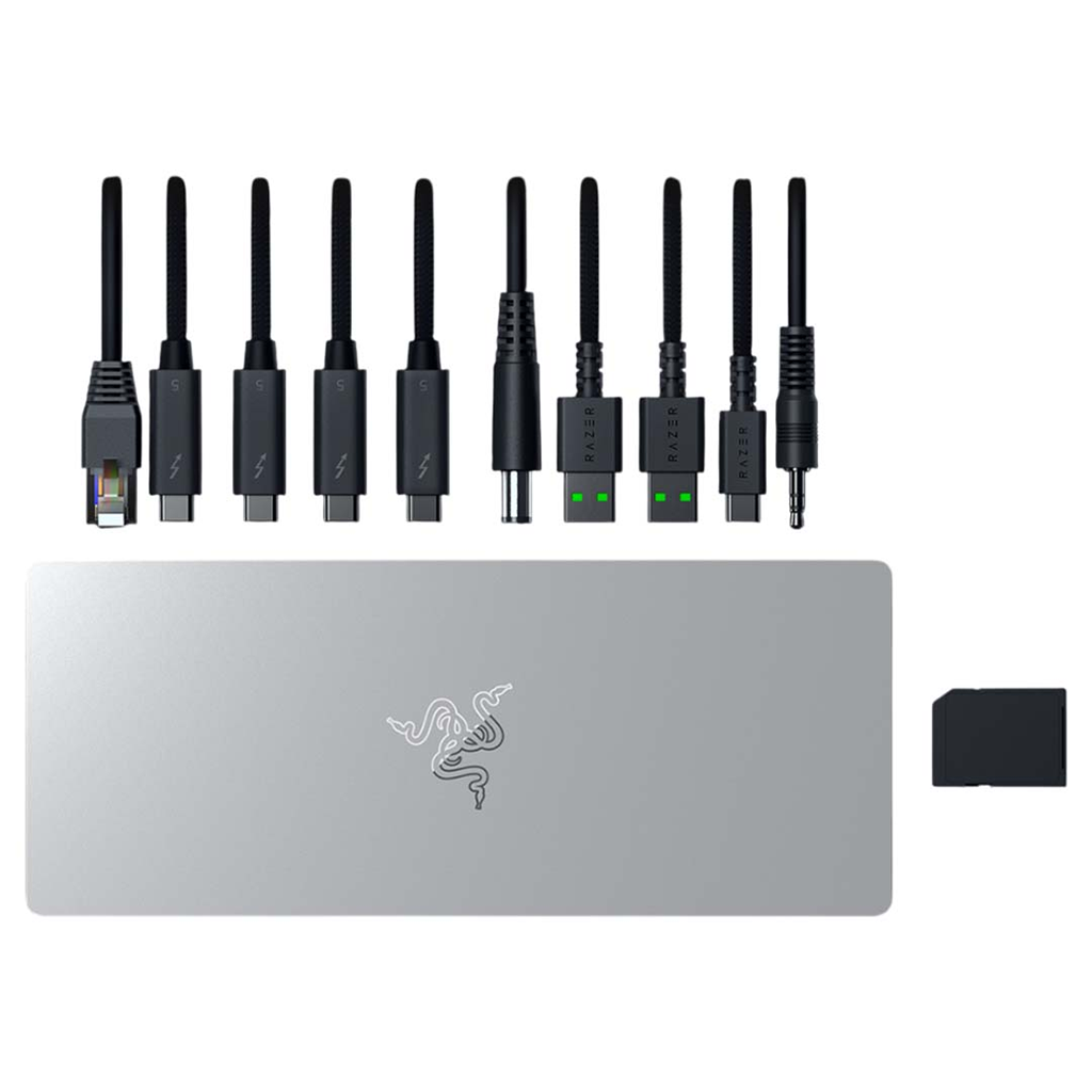 Razer Thunderbolt 5 Chroma Docking Station - Mercury White - RC21 ...