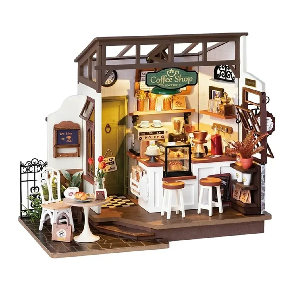 ROKR No.17 Cafe DIY Miniature House Kit - KJ9073 | Mwave