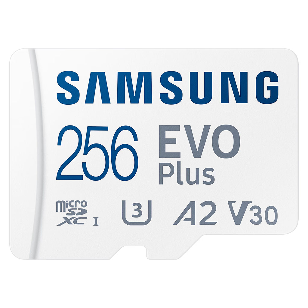 Samsung 256GB EVO Plus microSDXC V30 A2 U3 Memory Card - 160MB/s - MB ...