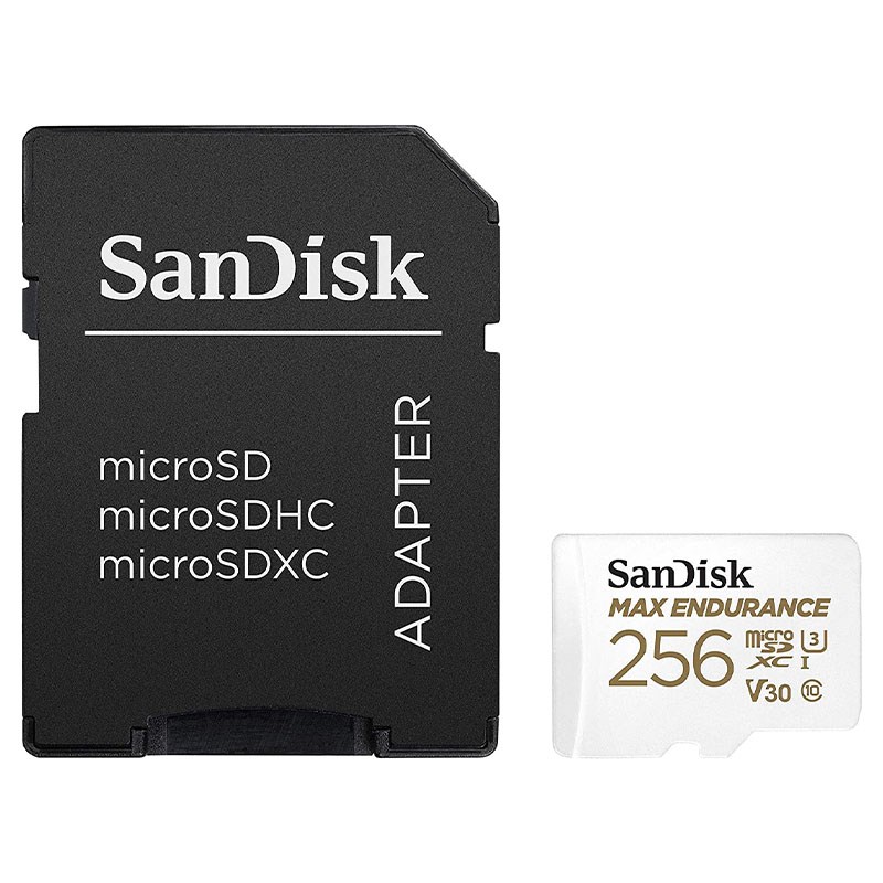 SanDisk 256GB Max Endurance MicroSXHC U3 Memory Card with SD Adapter ...