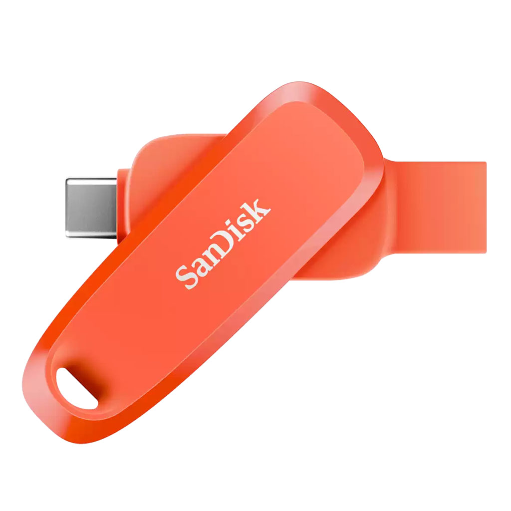 SanDisk 512GB Phone Dual Drive USB 3.2 Type C+A - Nasturium Orange ...