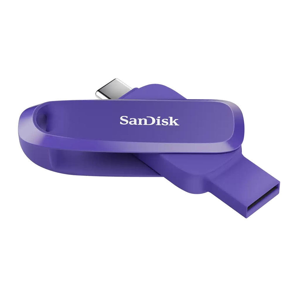 SanDisk 512GB Phone Dual Drive USB 3.2 Type C+A - Purple Opulence ...