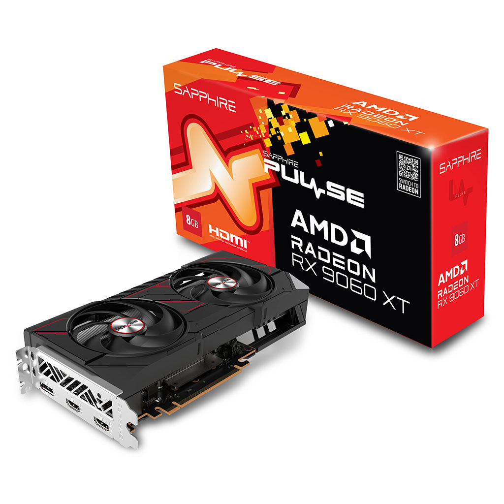 Sapphire AMD Radeon RX 9060 XT PULSE GAMING OC 8GB Video Card - 11350 ...