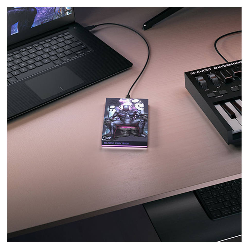 Seagate FireCuda 2TB External Hard Drive - King of Wakanda Special ...