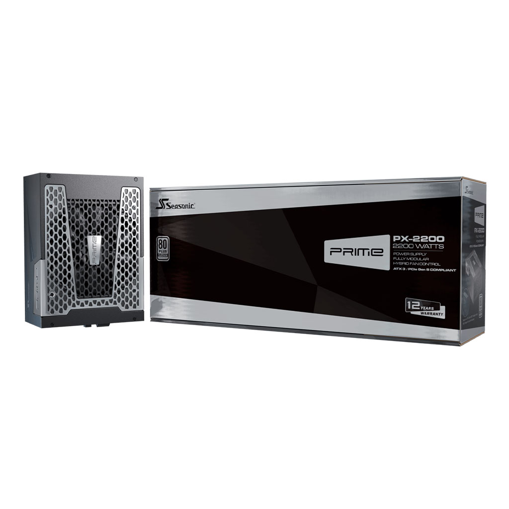 Seasonic PRIME PX-2200 ATX 3.1 2200W 80+ Platinum Fully Modular Power ...