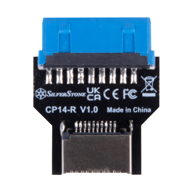 SilverStone CP14-R Internal USB 3.0 to USB 3.1/3.2 Type-C Adapter - SST-CP14-R | Mwave