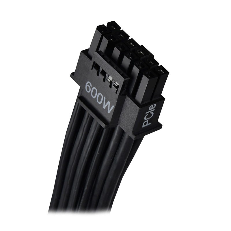 SilverStone PCIe 5.0 12VHPWR 2x EPS 8-Pin to 12+4-Pin 600W Cable - SST ...