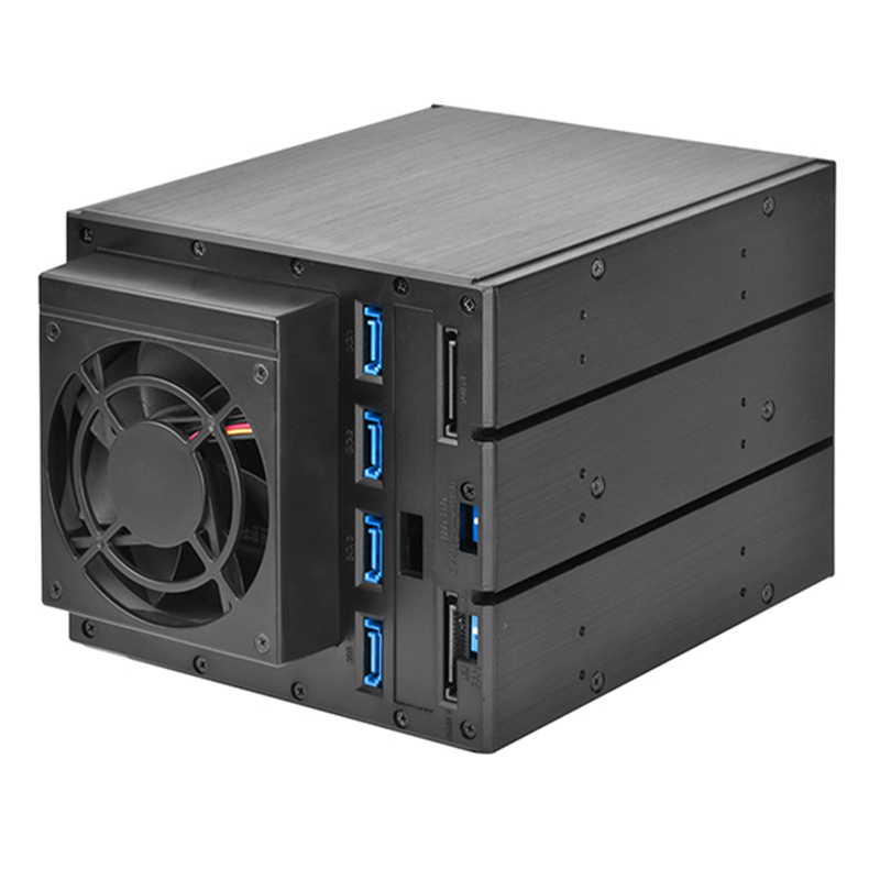 SilverStone FS304-12G 4-Bay Triple 5.25" Cage for 3.5" SAS/SATA HDDs ...