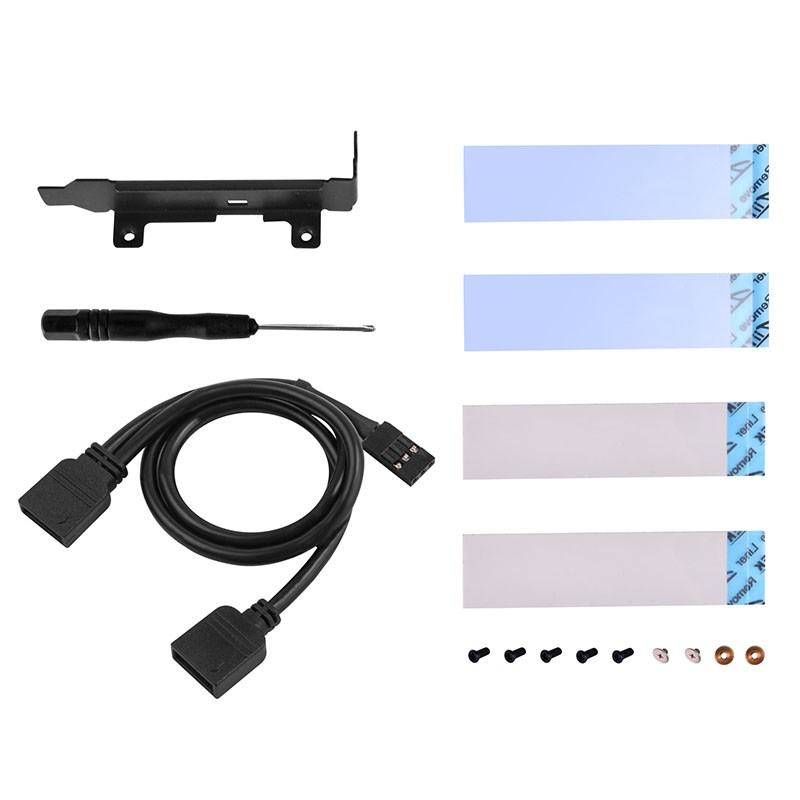 Silverstone M Nvme Ssd Ngff To Pcie X Argb Adapter Card With