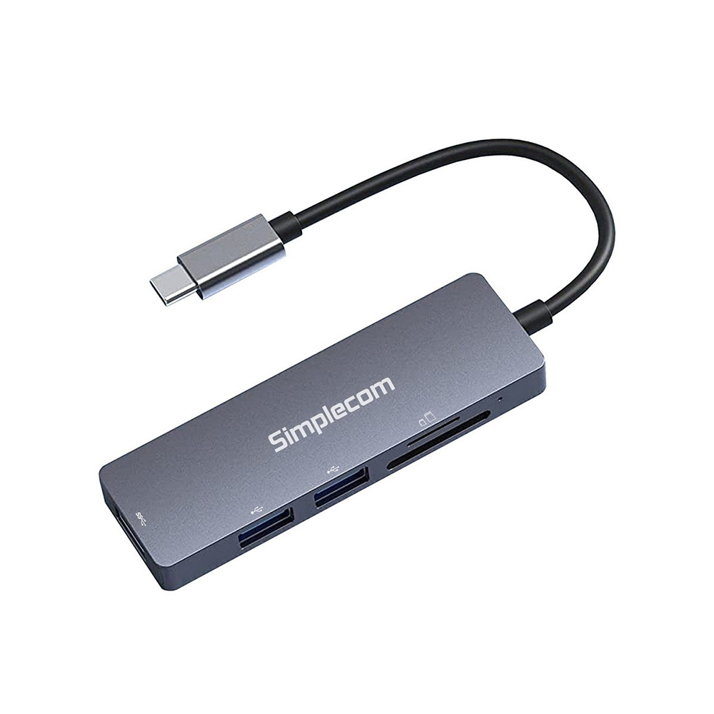 Simplecom CH255 USB-C 5-in-1 Multiport Adapter - CH255 | Mwave