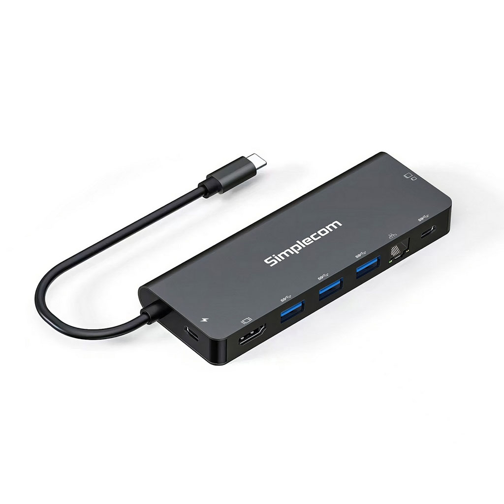 Simplecom CHT590 USB-C SuperSpeed 9-in-1 Multiport Docking Station ...
