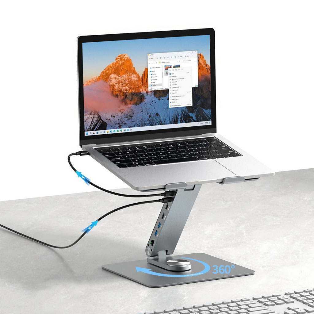 Simplecom CHT660 6-Port USB-C Docking Station Adjustable Aluminium ...