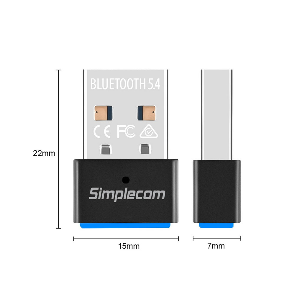 Simplecom NB540 USB Bluetooth 5.4 Adapter Wireless Dongle - NB540 | Mwave