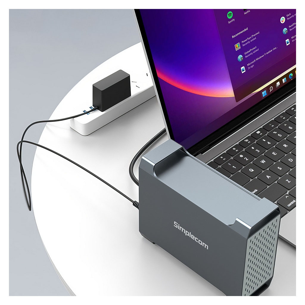 Simplecom SE482 SuperSpeed USB-C Dual Bay 3.5" SATA Hard Drive RAID ...