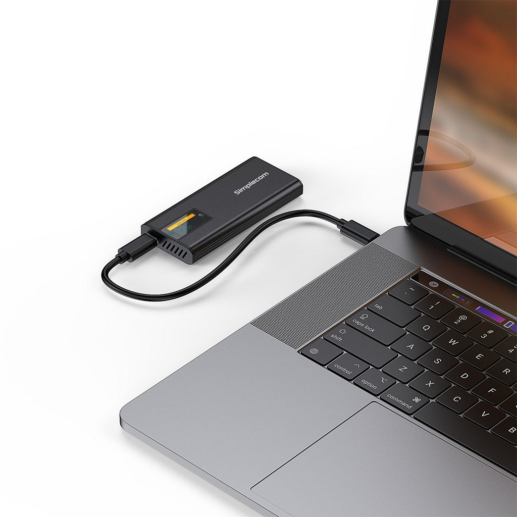 Simplecom SE530 NVMe/SATA M.2 SSD to USB-C 3.2 Gen 2 Enclosure with ...