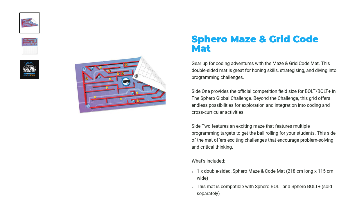 Sphero Maze & Grid Code Mat - 810-0230 | Mwave