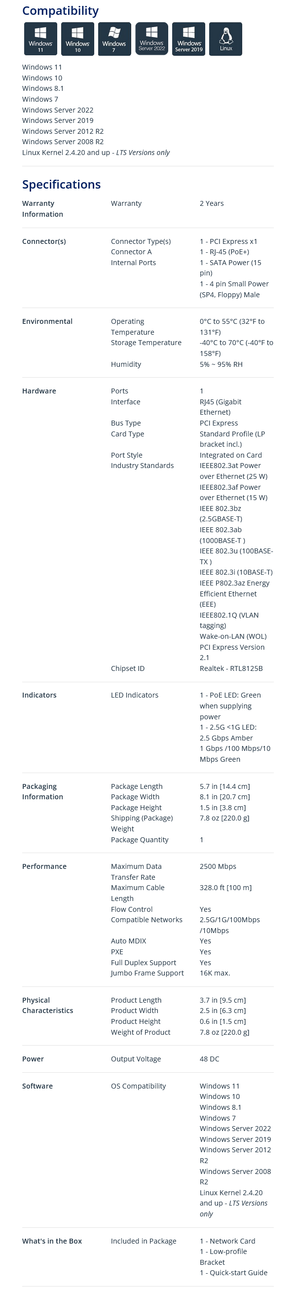 Startech Port Gbps Poe W Network Card Pcie Ethernet Card St Pexpse Mwave