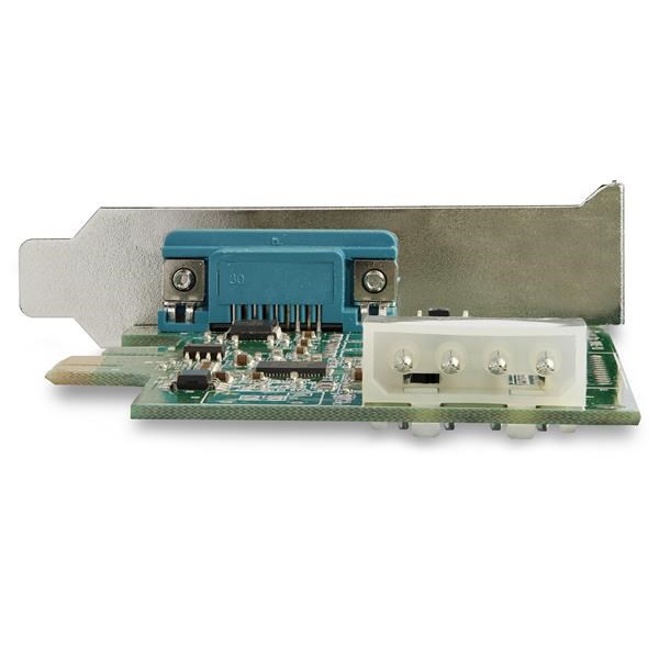 StarTech 1-port PCI Express RS232 Serial Adapter Card - PCIe Serial DB9 ...