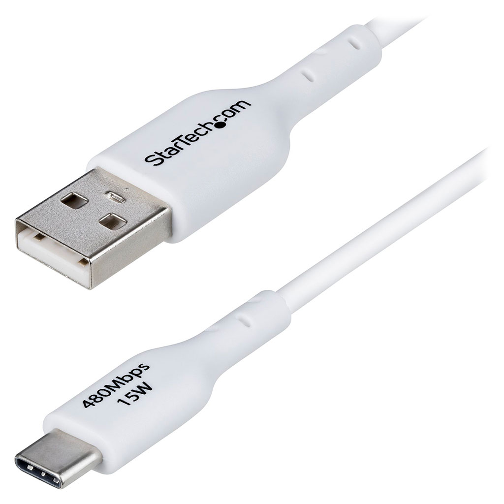 StarTech 1m USB-A to USB-C Charging Cable - White - USB2AC1MNCWHE | Mwave