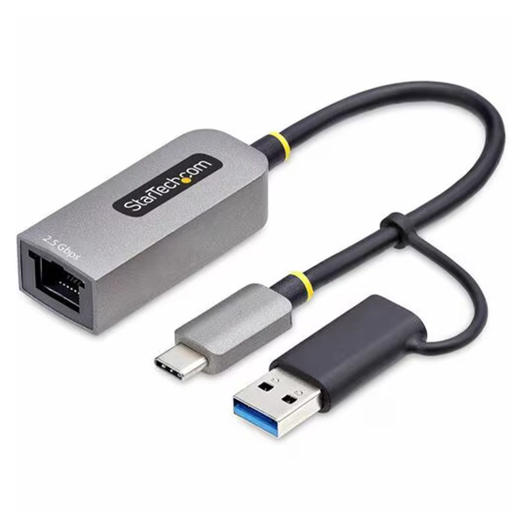 StarTech 2.5GbE USB-C to Ethernet Adapter with USB-A Converter - U2GA ...