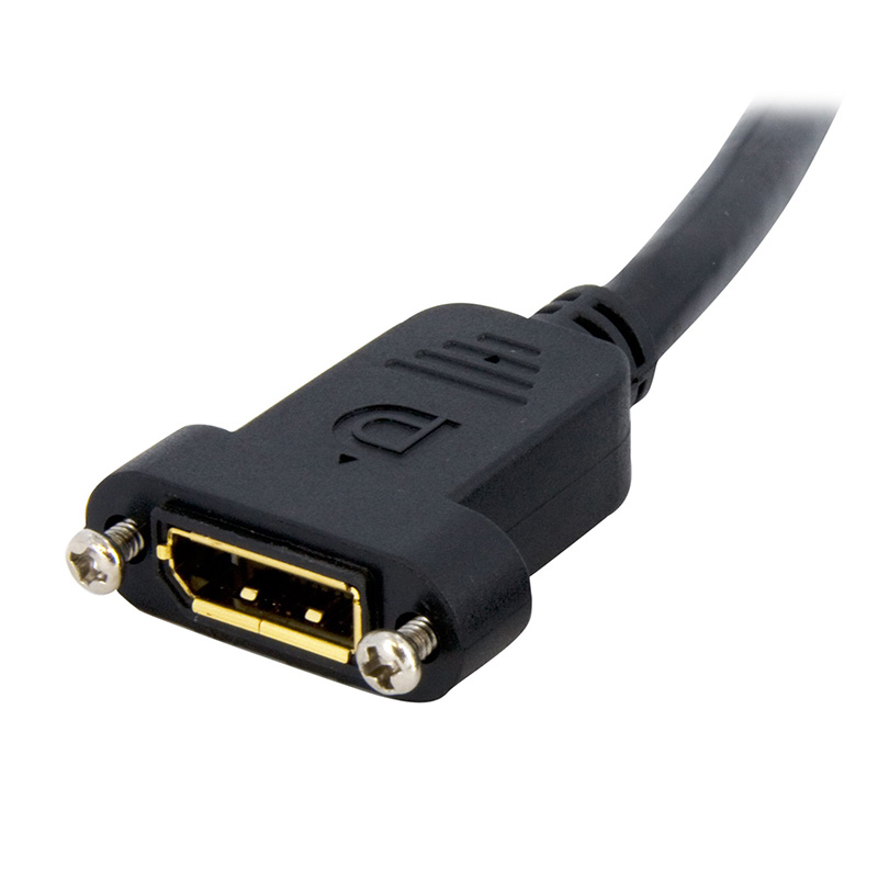 StarTech 91cm Panel Mount DisplayPort Male to Female Extension Cable ...