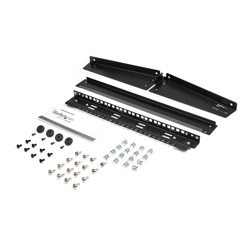 StarTech 4U 19" Desktop Open Frame Rack - 2-Post Free-Standing IT Rack ...