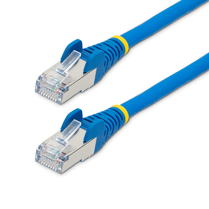 StarTech 50cm LSZH CAT6a Ethernet Cable - 10GbE S/FTP 100W PoE Blue - NLBL-50C-CAT6A-PATCH | Mwave