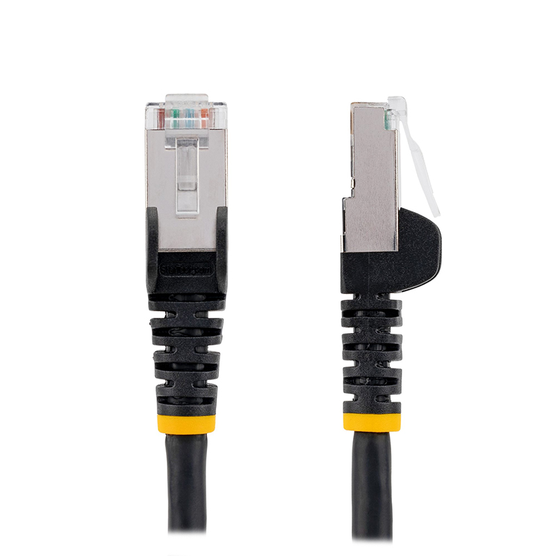 StarTech 5m LSZH CAT6a 10GbE S/FTP 100W Ethernet Cable - Black - NLBK ...