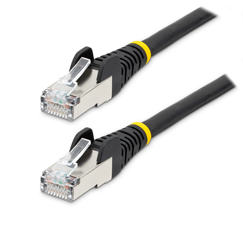 StarTech 5m LSZH CAT6a 10GbE S/FTP 100W Ethernet Cable - Black - NLBK ...