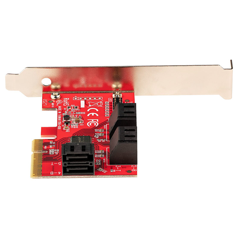 StarTech 6 Port 6Gbps PCI Express SATA Expansion Card - 6P6G-PCIE-SATA ...