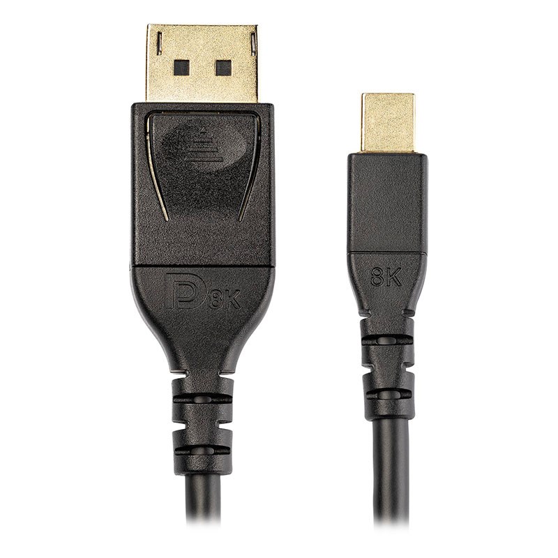 StarTech 2m Mini DisplayPort to 8K 60Hz DisplayPort Cable ...