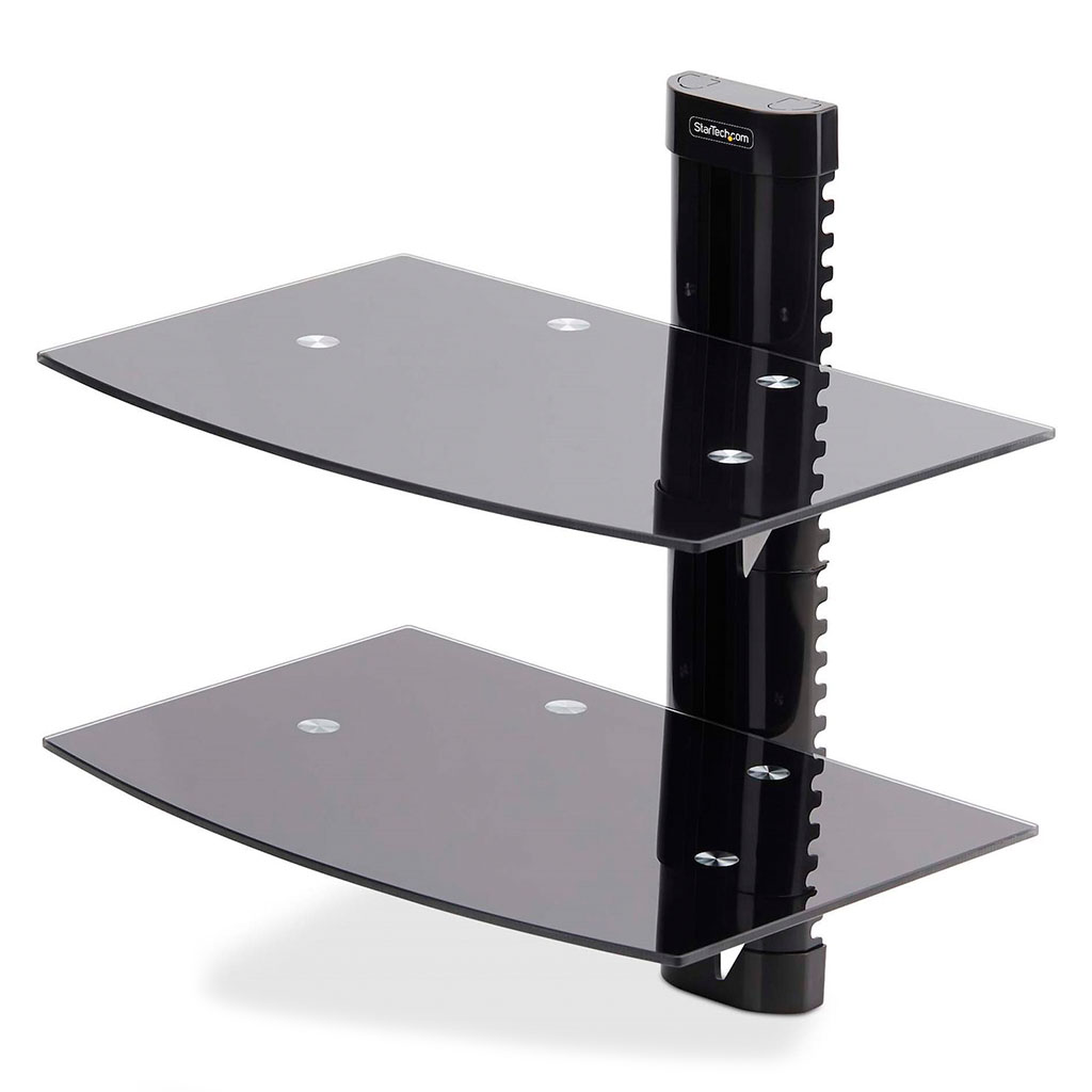 StarTech Dual Floating Wall-Mounted Adjustable AV Shelves - 2B-WALL ...
