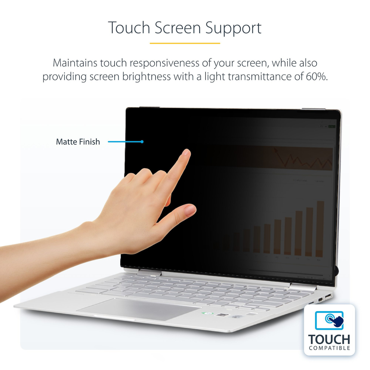 StarTech Flip-Over Privacy Screen for 13.5" 3:2 Laptop - 135CT-PRIVACY ...